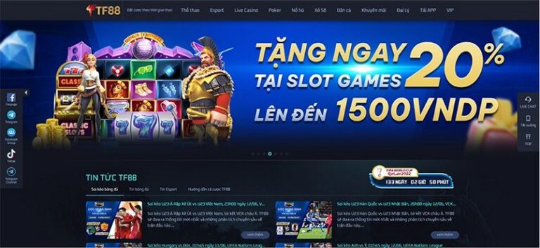 Giới thiệu TF88 nhà cái trực tuyến uy tín đẳng cấp số 1 hiện nay